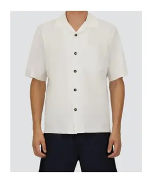 Herno Chest-pocket Short-sleeved Button-up Shirt - White