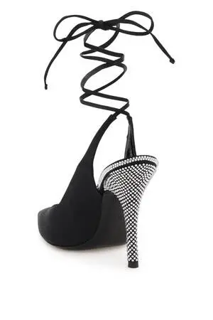 Attico The Venus Slingback Pumps - Black