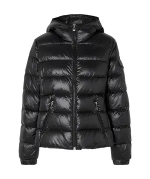 Moncler Gles Long-sleeved Down Jacket With Hood - Black