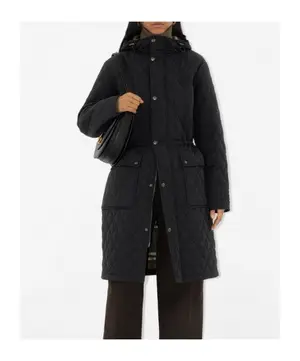 Burberry Quilted Hooded Down Coat