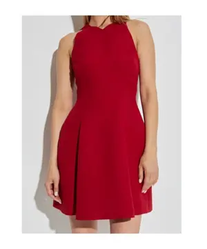 Versace Sleeveless Mini Dress With Medusa Head Appliqu