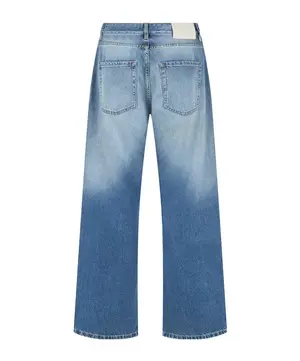 ICON DENIM LOS ANGELES Faded Wide-leg Jeans - Blue