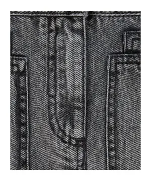 Attico The Denim Mini Skirt