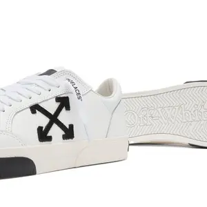 Off-White Vulcanized Lace-up Sneakers - White