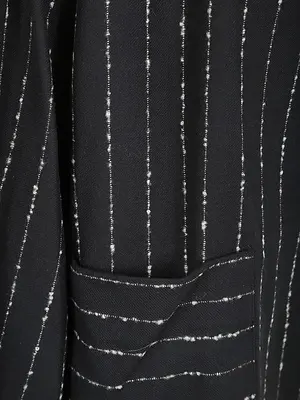 MARIA CALDERARA Striped Collarless Jacket