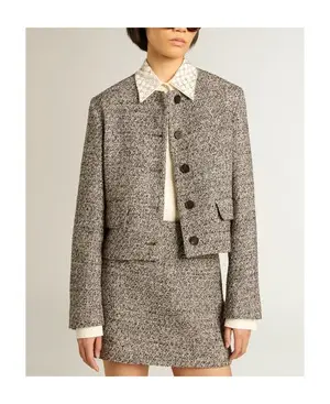 GOLDEN GOOSE Journey Crewneck Buttoned Jacket