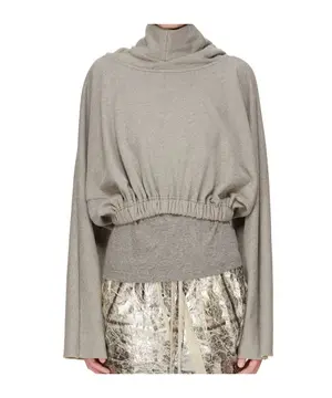 Rick Owens Wide Leg Sweatshirts Hoodies For Women