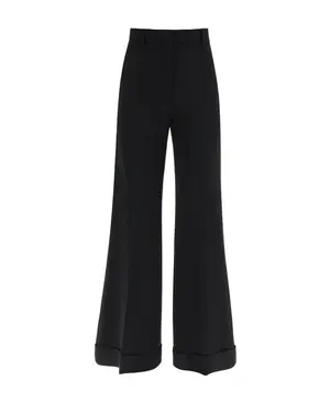 Moschino Mid-rise Palazzo Pants - Black