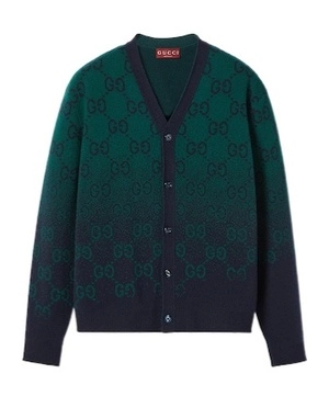 Gucci Monogrammed Button-up Cardigan