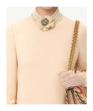 Valentino Garavani Crepe Couture Mini Dress With Floral Detail - Nude