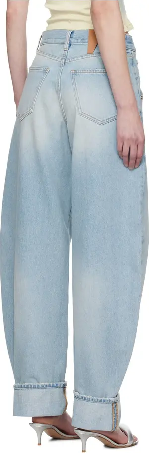 DARKPARK Barrel Cut Jeans With Hook-eye Buckles