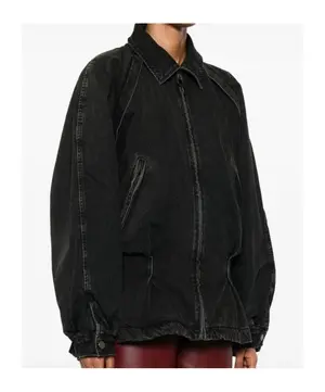 HAIKURE Zip-front Denim Jacket