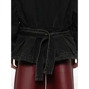 HAIKURE Zip-front Denim Jacket