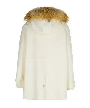 P.a.r.o.s.h Hooded Coat With Fur Trim