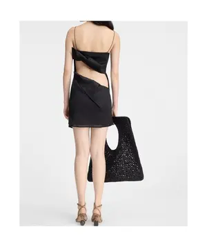 Jacquemus La Robe Elica Cutout Mini Dress - Black