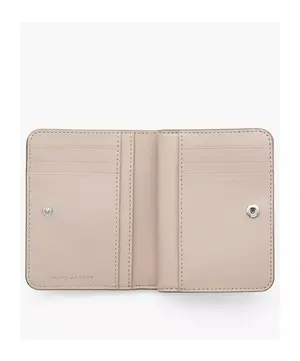 Marc Jacobs Covered J Marc Bi-fold Mini Wallet - Cement