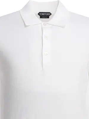 TOM FORD Short-sleeved Knitted Polo Shirt