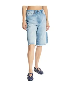 Dries Van Noten Light Wash Denim Shorts