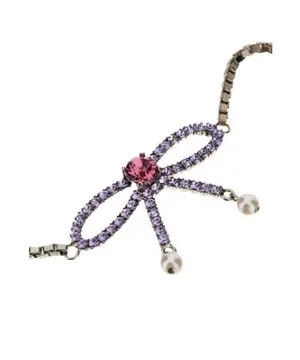 Dsquared2 Bow Crystal Long Earrings - Multicolor