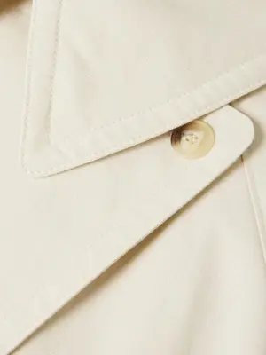 JOSEPH Cropped Cotton-gabardine Jacket - Offwhite