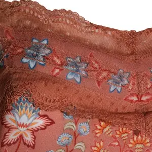Farm Rio Lace Trim Printed Camisole Top