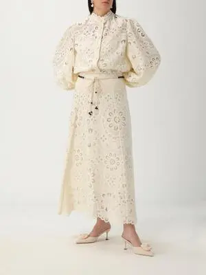 Zimmermann Rhiannon Embroidered Maxi Skirt