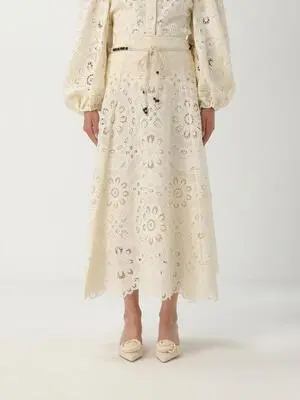 Zimmermann Rhiannon Embroidered Maxi Skirt