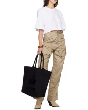 Isabel Marant Étoile Logo Print Tote - Black