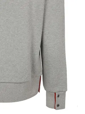Thom Browne Rwb Stripe Zip-up Hooded Jacket