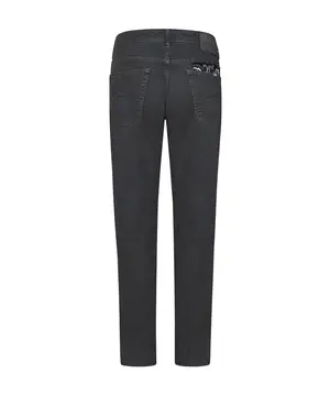 Jacob Cohen Scott Garment-dye Twill Pants - Black