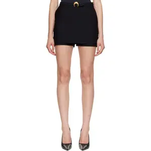 MARINE SERRE Tailored Moon Belted Mini Skort - No
