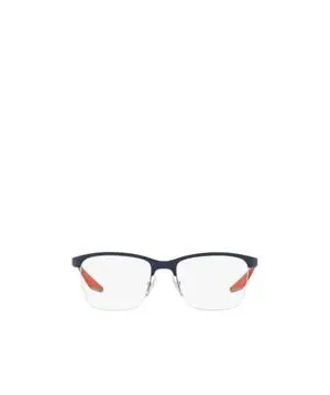 Prada Logo Flat Mirror Eyeglasses - White