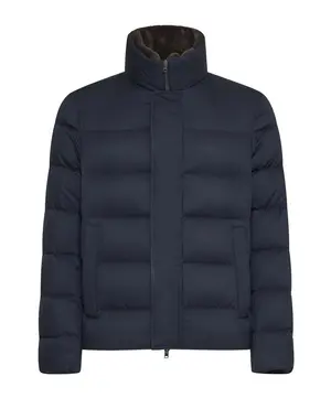 Herno High-neck Down Jacket With Faux Fur-lined Collar - No