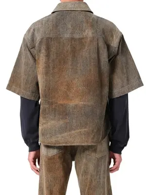 AGOLDE Boxy Short-sleeve Shirt - Brak