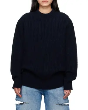 MAISON MARGIELA High-neck Long-sleeved Knitted Pullover