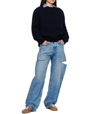 MAISON MARGIELA High-neck Long-sleeved Knitted Pullover