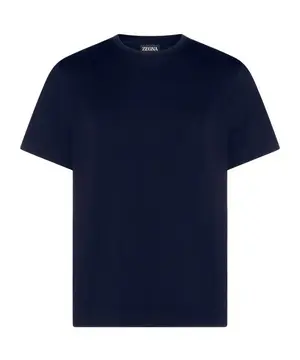 Zegna Short-sleeved Crewneck T-shirt - Black
