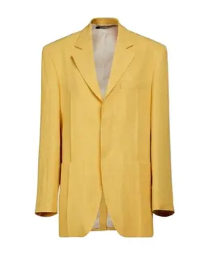 Jacquemus Buttoned Blazer - Yellow
