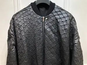 Rick Owens Long Sleeve Leather Jacket