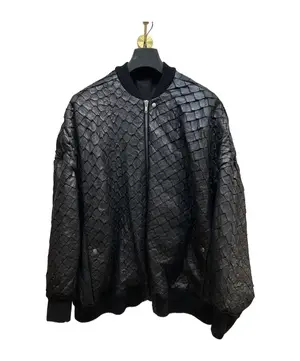 Rick Owens Long Sleeve Leather Jacket