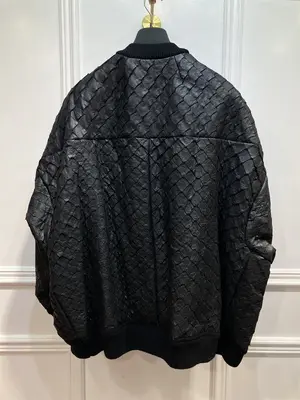 Rick Owens Long Sleeve Leather Jacket