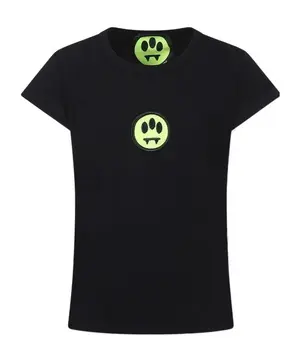 BARROW Smiley Face Embroidered T-shirt