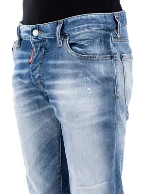 Dsquared2 Logo Embroidered Straight Leg Jeans