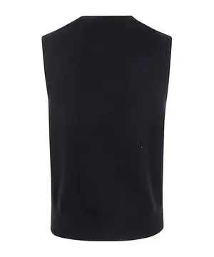 Theory Knitted Crewneck Vest - Black