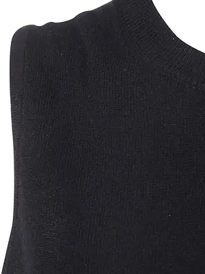 Theory Knitted Crewneck Vest - Black