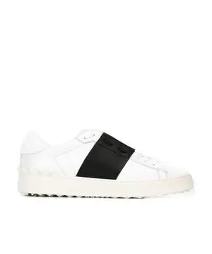 Valentino Garavani Rockstud Open Lace-up Sneakers - White/black