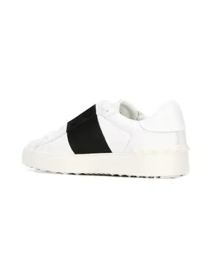 Valentino Garavani Rockstud Open Lace-up Sneakers - White/black
