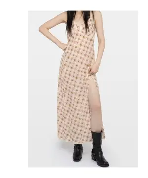 Zadig&Voltaire Ramelil Strappy Maxi Dress - Nude