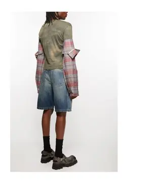 Acne Studios Logo-patch Denim Shorts