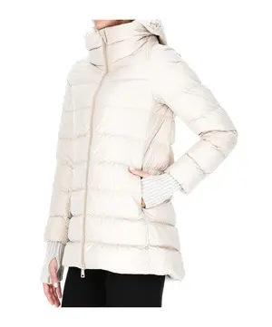 Herno Zip-fastening Padded Coat With Hood - White